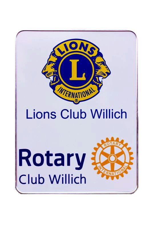 Reflective Rotary Road Sign | RCB 44