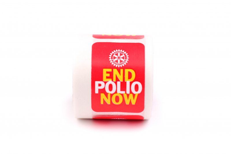 100x End Polio Now Sticker | RCM 79